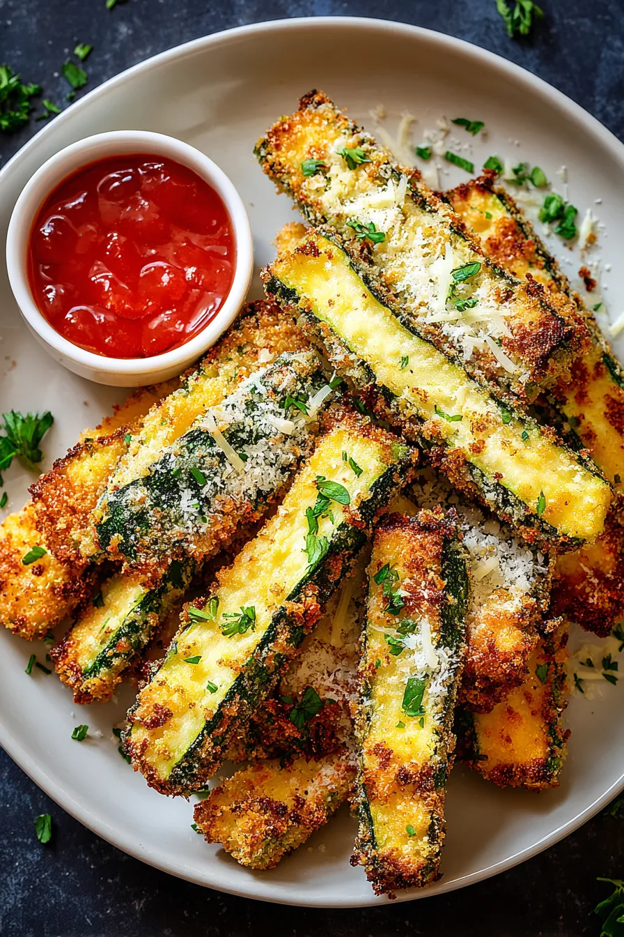 Crispy Air Fryer Zucchini Fries – Cooking With Martha