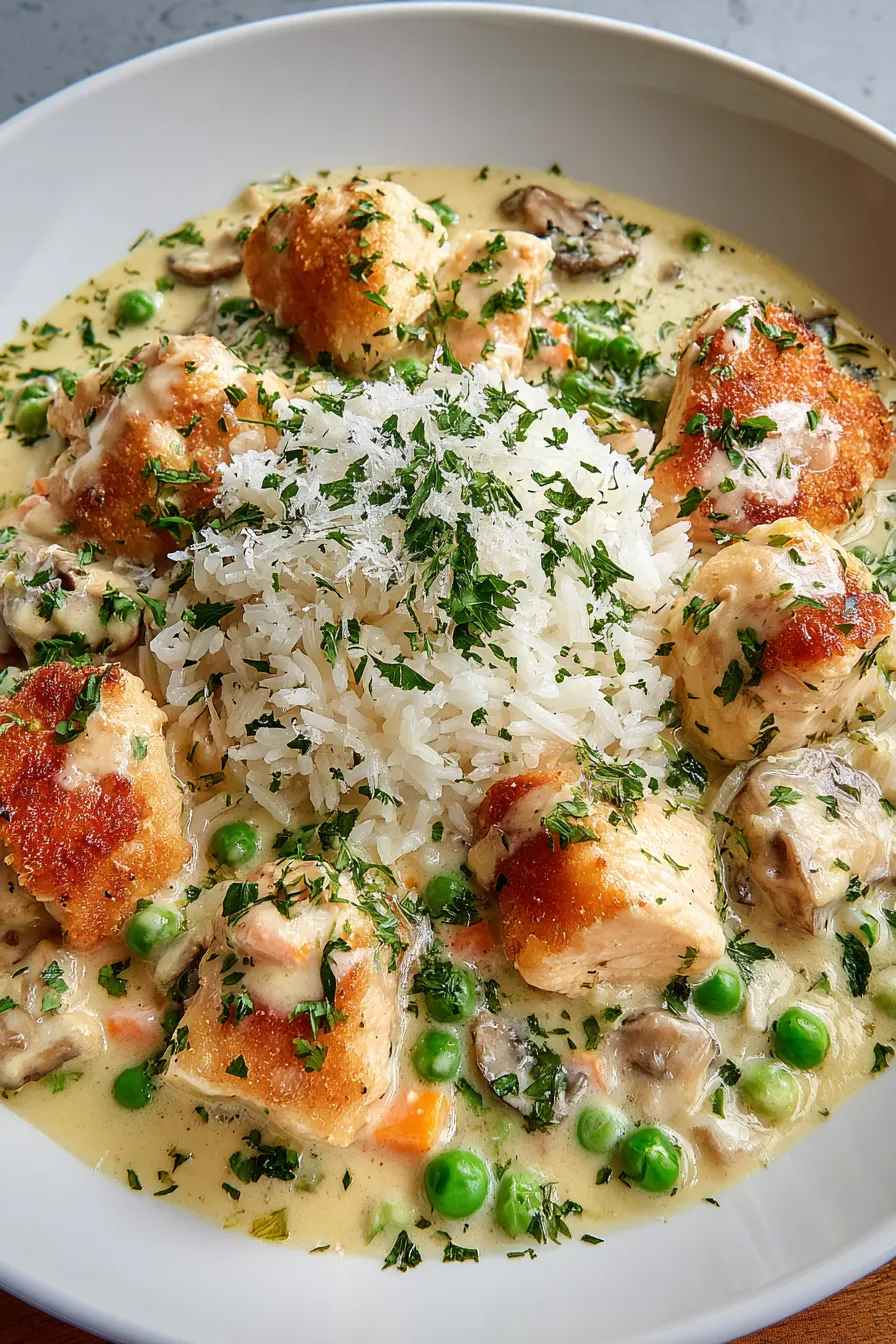 Creamy Chicken and Rice – Cooking With Martha