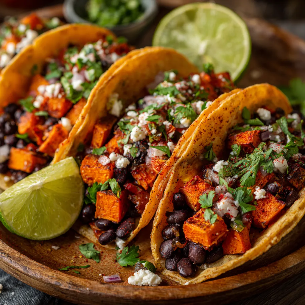 Sweet Potato & Black Bean Tacos – Cooking With Martha