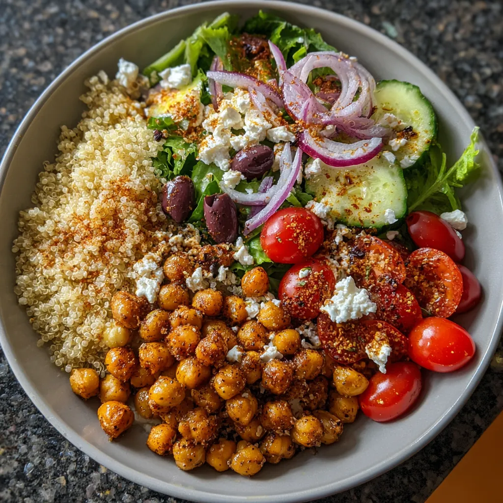 Mediterranean Roasted Chickpea Bowl – Cooking With Martha